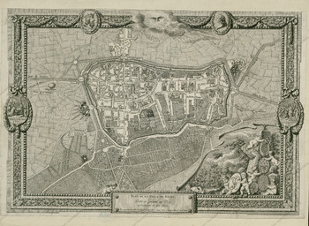 Plan de la ville de Reims, dédié et présenté au Roy à l'occasion de son ...